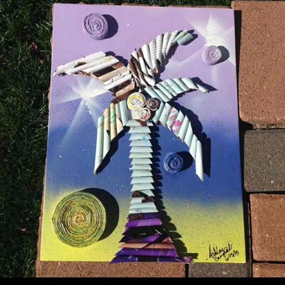 Wall Decor | Palm Tree Abstract Art | Poshmark